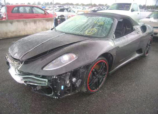 Wrecked Damaged Salvage Rebuildable Ferrari Cars For Sale